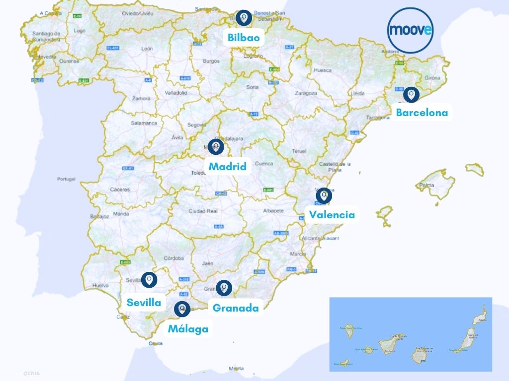 Bases and offices of our VTC fleets - Moove Cars